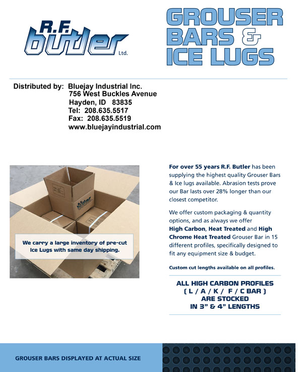 Grouser Retread Bar | Bluejay Industrial Inc. - Hayden, ID